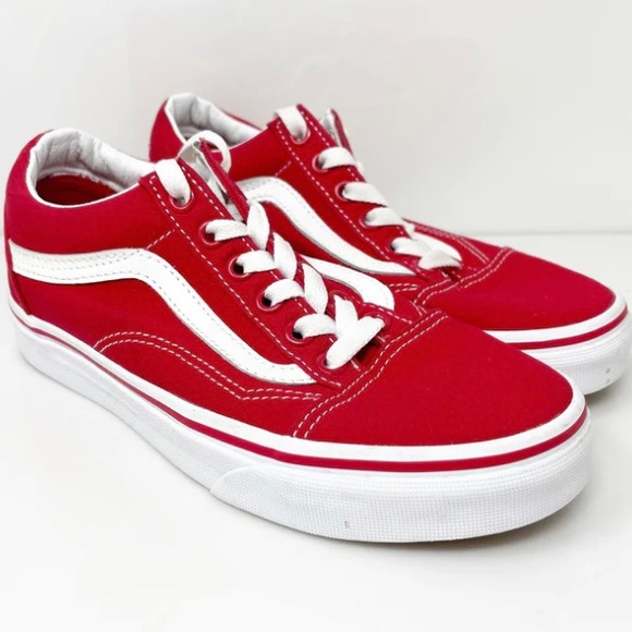 Vans | Shoes | Vans Retro Red White Sneakers 85 | Poshmark
